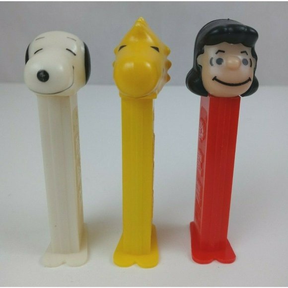 Pez | Toys | Vintage 99s Lot Of 3 Peanuts Pez Dispensers Snoopy ...